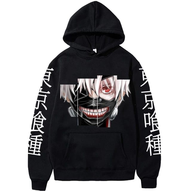 Jual Tokyo Ghoul Kaneki | Hoodie Anime Pria & Wanita Bisa COD | Sweater ...
