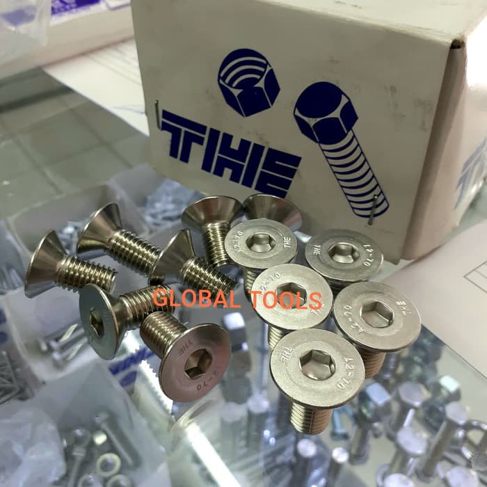 Jual Baut L stainless FH m12 x 25 baut JF countersunk L baut L 12 x 25 ...