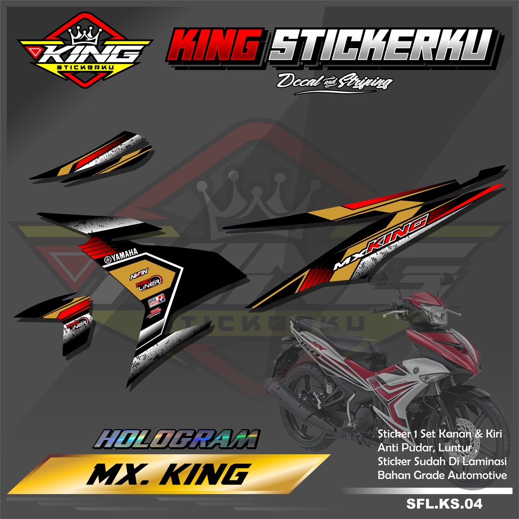 Jual Stiker MX KING Semi Full - Decal Sticker Striping Standar MX King ...