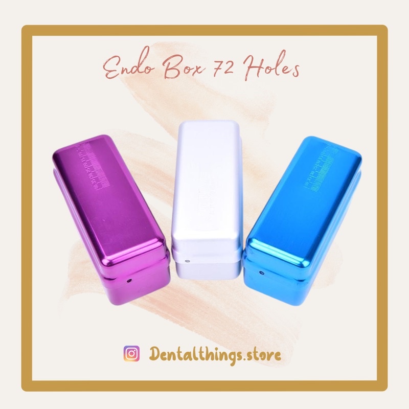 Jual Endo box 72 holes sterilisasi stainless steel Dental Endo Box ...