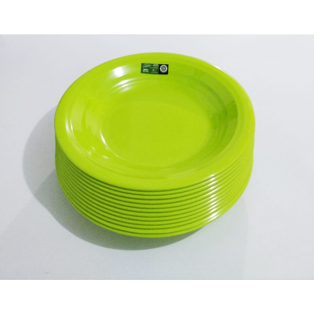 Jual HARGA 1 LUSIN = 12 BUAH PIRING MAKAN CEKUNG 9.4 inch P1001 Golden ...