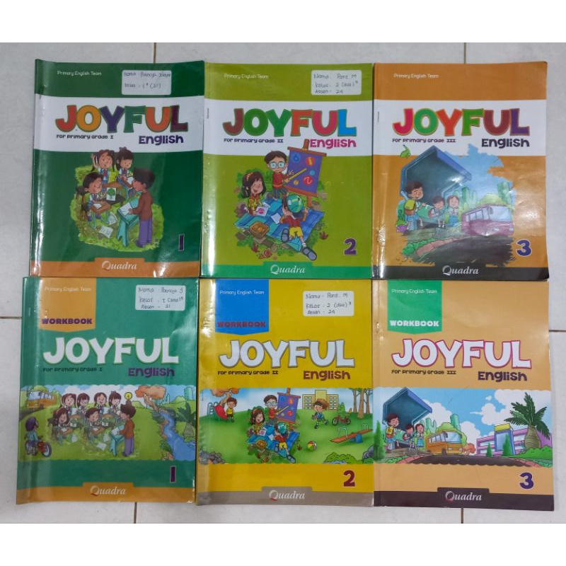 Jual Buku Paket Pelajaran Bahasa Inggris Joyful English Kelas SD 1 2 3 Textbook dan Workbook ...