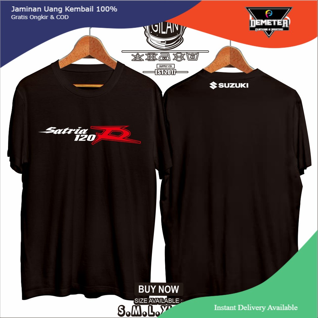 Jual KAOS BAJU MOTOR SUZUKI SATRIA 120 R 2 TAK 2 STROKE RACING OTOMOTIF ...