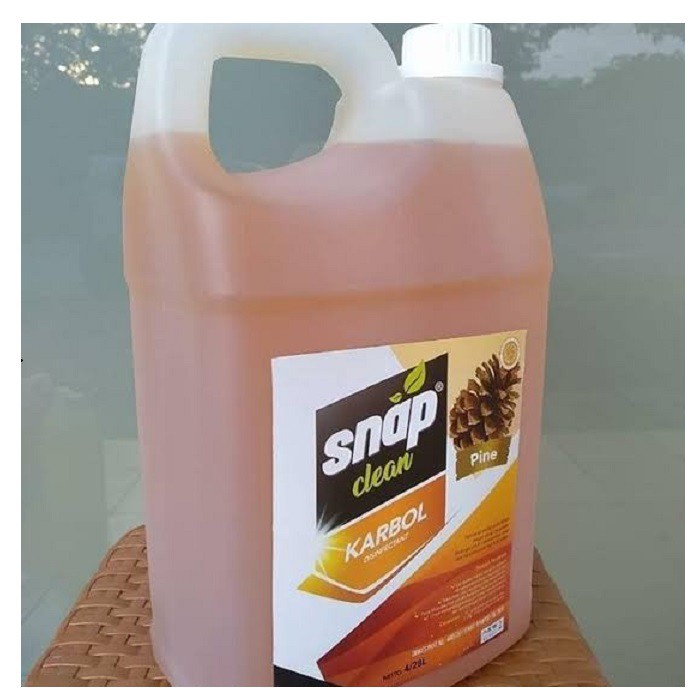 Jual KARBOL / PEWANGI LANTAI SNAP CLEAN KEMASAN 4 LITER (PINE/SEREH ...