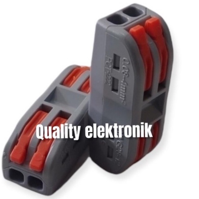 Jual KONEKTOR KABEL 2 x 2 PIN PCT 222 TAB WAGO MOD TERMINAL BLOCK CAGE CLAMP | Shopee Indonesia
