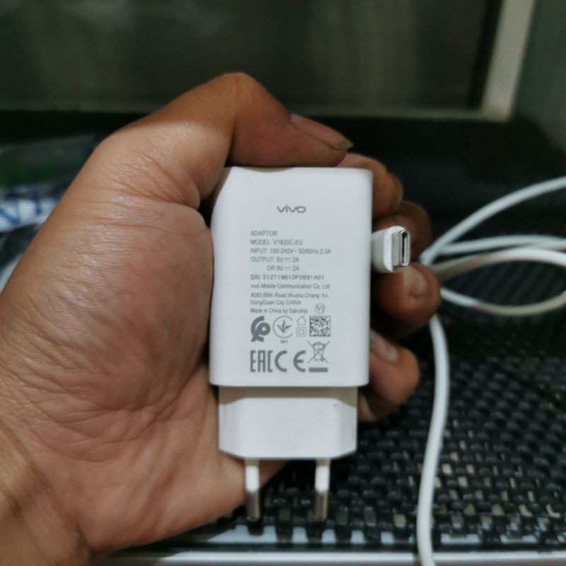 Jual Charger Vivo S1 pro Type C bekas copotan Asli 10000% | Shopee ...