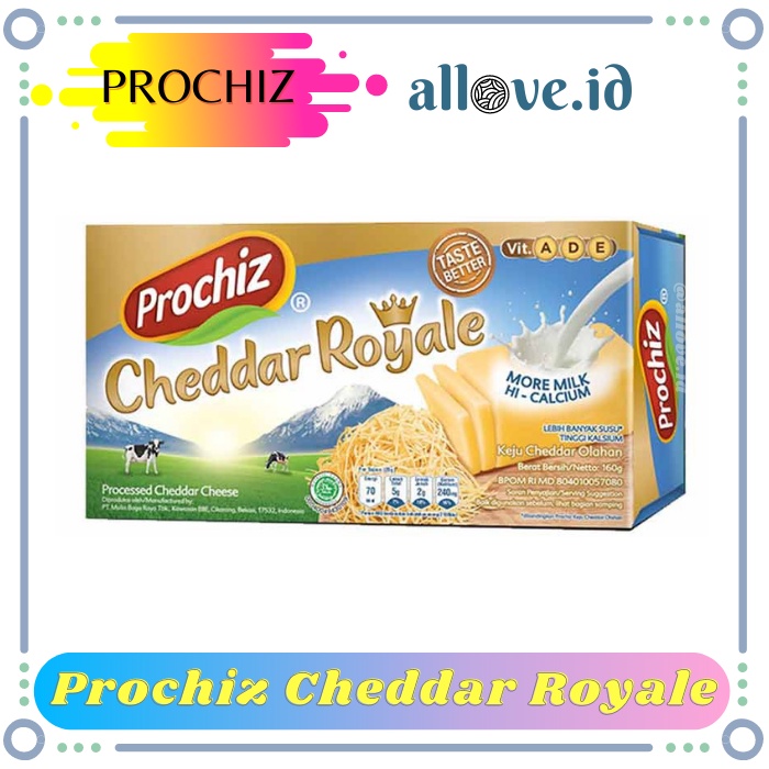 Jual ProChiz Keju Cheddar Royale 160 Gr | Shopee Indonesia
