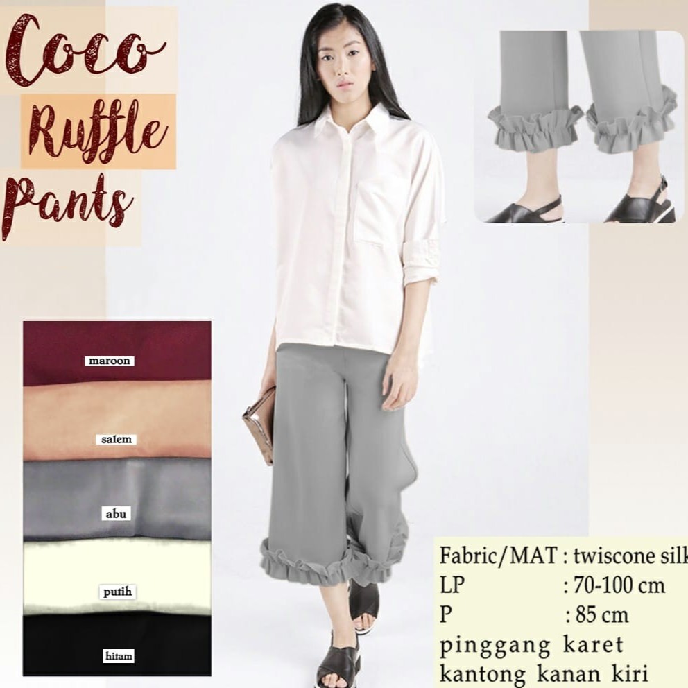 Jual Coco Ruffle Pant | Shopee Indonesia