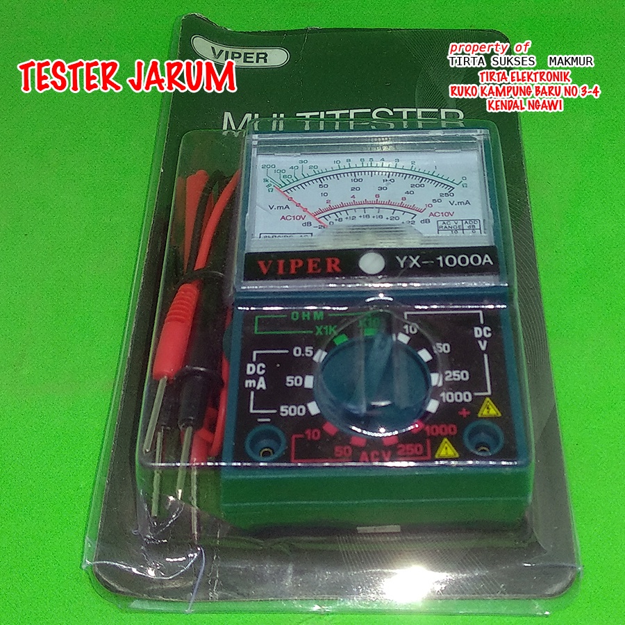 Jual Avo Multi Meter Tester Avometer Multitester Multimeter Analog YX ...