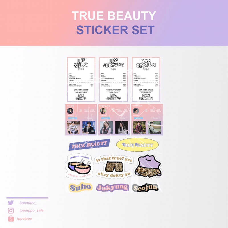 Jual True Beauty Kdrama Sticker Set | Shopee Indonesia