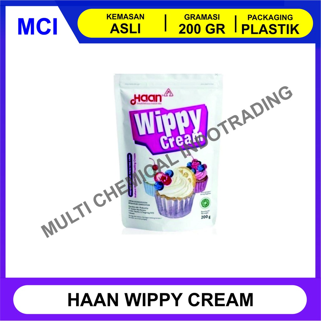 Jual HAAN WIPPY CREAM POUCH 200 GR / WHIPPING CREAM / WHIPPED CREAM ...