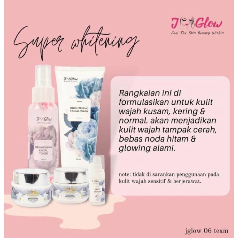 Jual PAKET SUPER WHITENING JGLOW SKINCARE | Shopee Indonesia