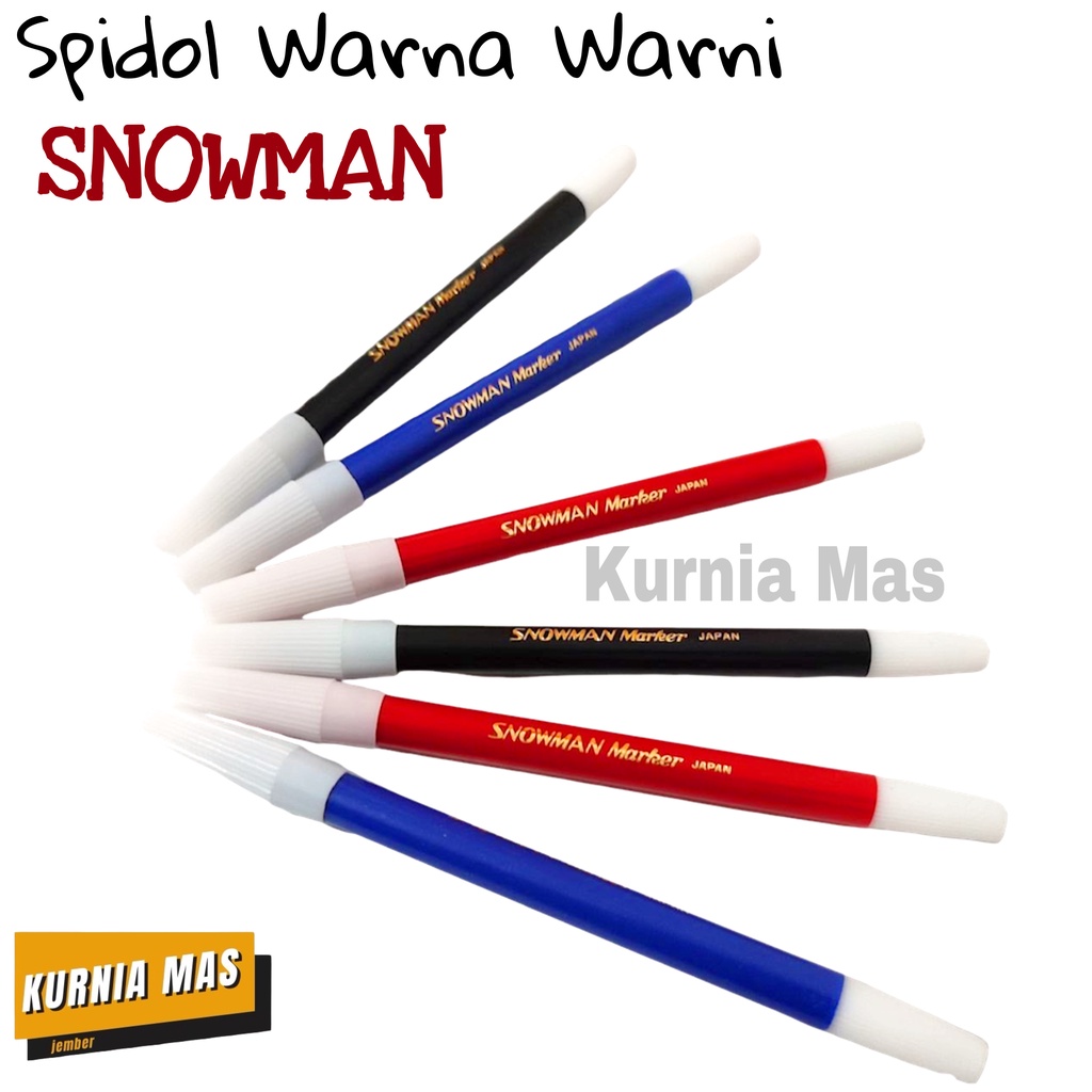 Jual Spidol Snowman KECIL Merah Biru Hitam Spidol Gambar | Shopee Indonesia