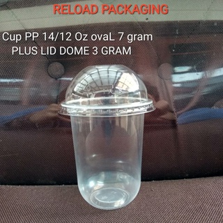 Jual Gelas Plastik PP OvaL 14oz Plastic Cup PP OVAL 14 oz U Round U ...