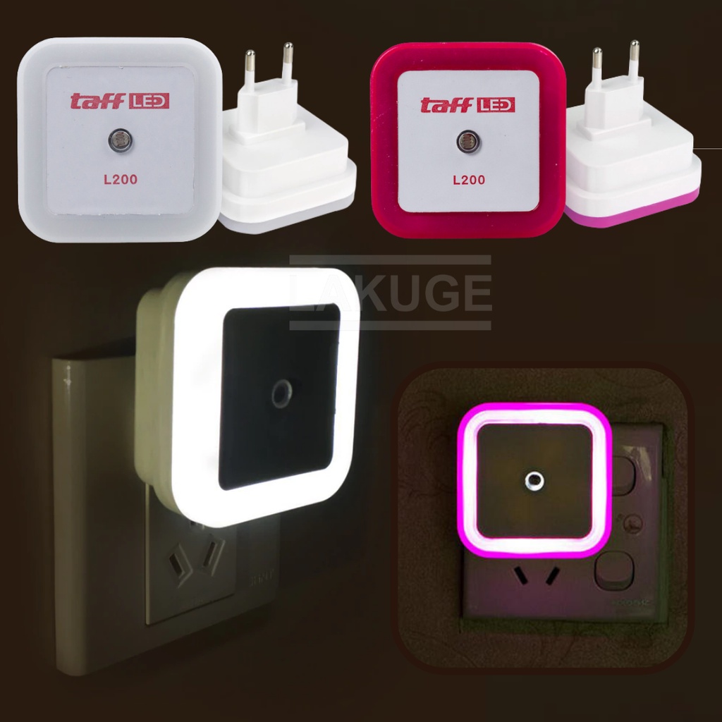 Jual LED TaffLED Lampu Tidur Sensor Cahaya Otomatis Colokan EU Plug ...