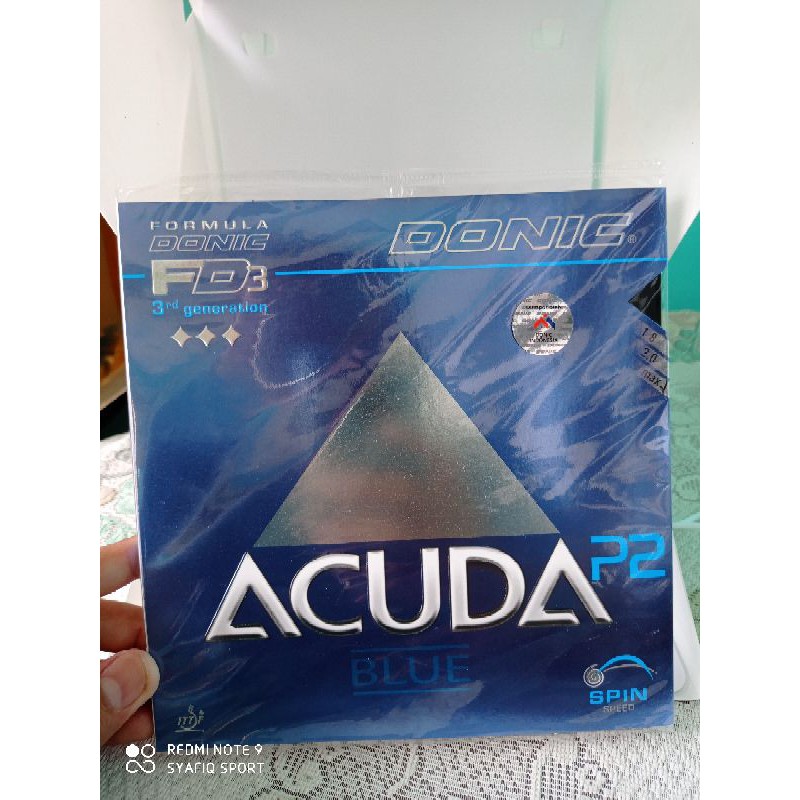 Jual KARET TENIS MEJA DONIC ACUDA BLUE P2 ORIGINAL | Shopee Indonesia