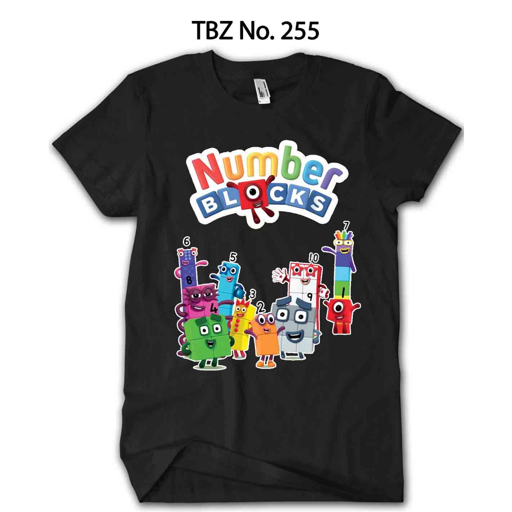 Jual Baju Numberblocks Anak dan Dewasa Number blocks Katun 24s Premium ...
