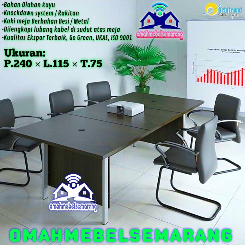 Jual Meja meeting Rapat kaki besi ORBITREND OSM 240 Conference Table ...