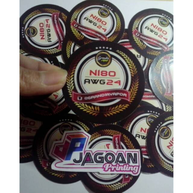 Jual Stiker Label Produk (Bentuk bulat diameter 6,5cm) | Shopee Indonesia