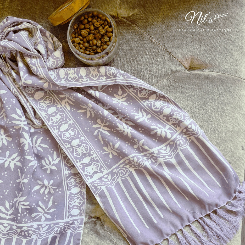 Jual Scarf Leher / Scarf Batik Premium Silky Semi Sutra Soft Color ...