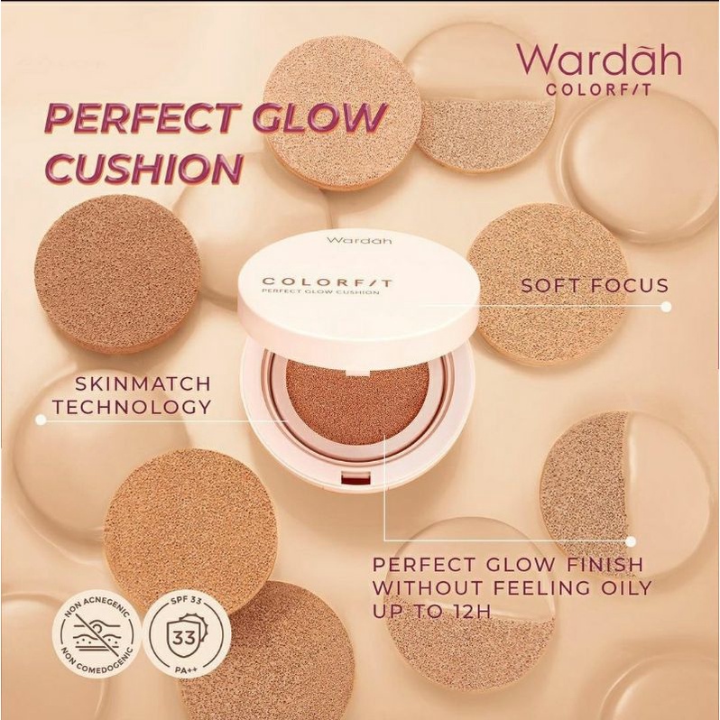 Jual WARDAH REFILL COLORFIT PERFECT GLOW CUSHION SPF33 PA++ | Shopee ...