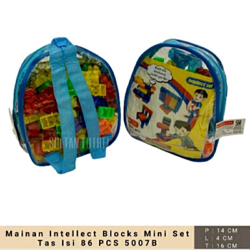 Jual MAINAN ANAK INTELLECT MAINAN ANAK BALOK ALA LEGO SET ISI 86PC FREE TAS | Shopee Indonesia