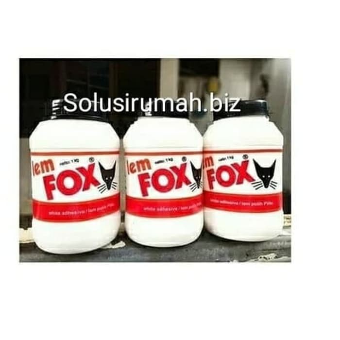 Jual Lem Putih Fox 1000 Gram 1 Kg kaleng plastik botol | Shopee Indonesia