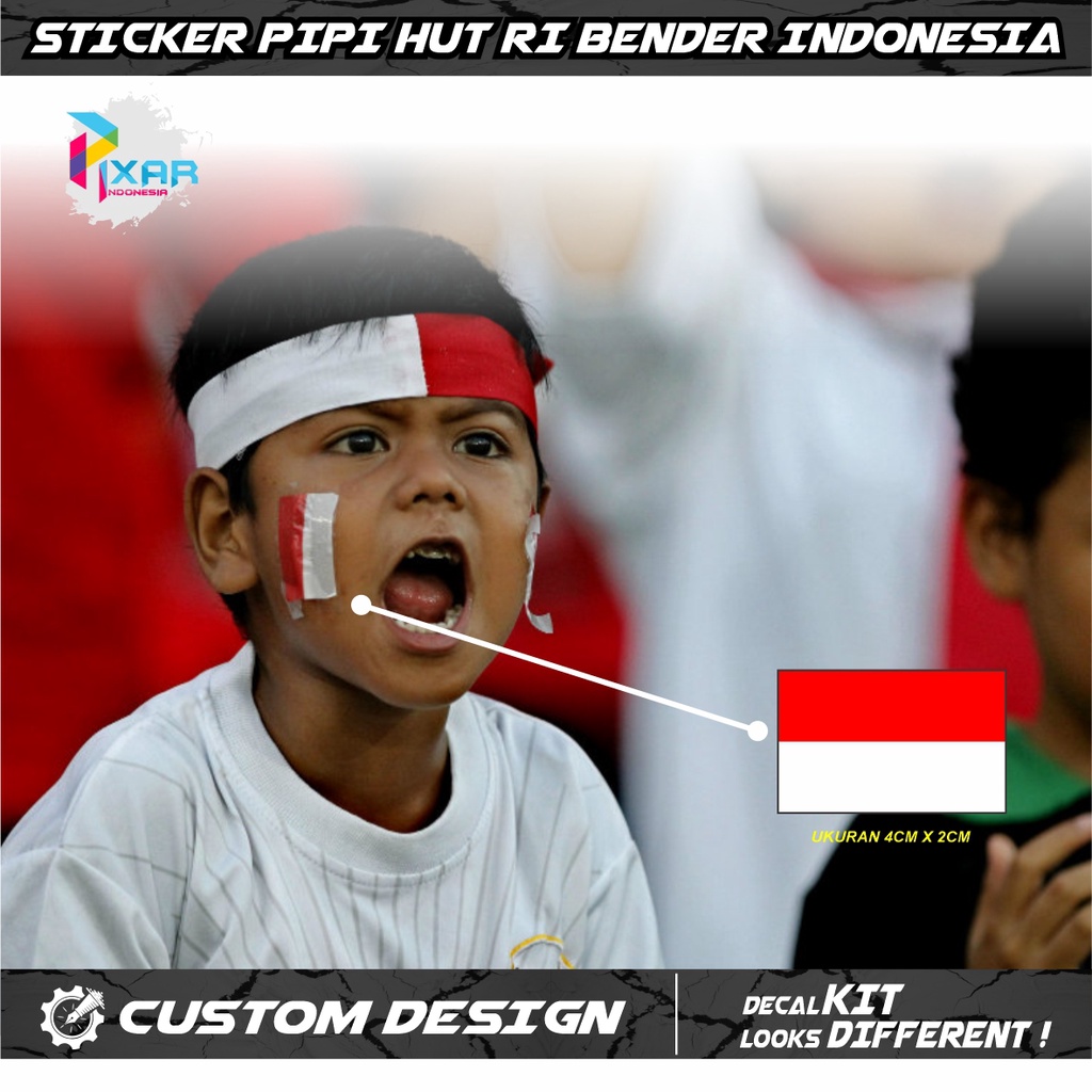 Jual [10Pcs] STIKER PIPI HUT RI BENDERA MERAH PUTIH / STICKER ...