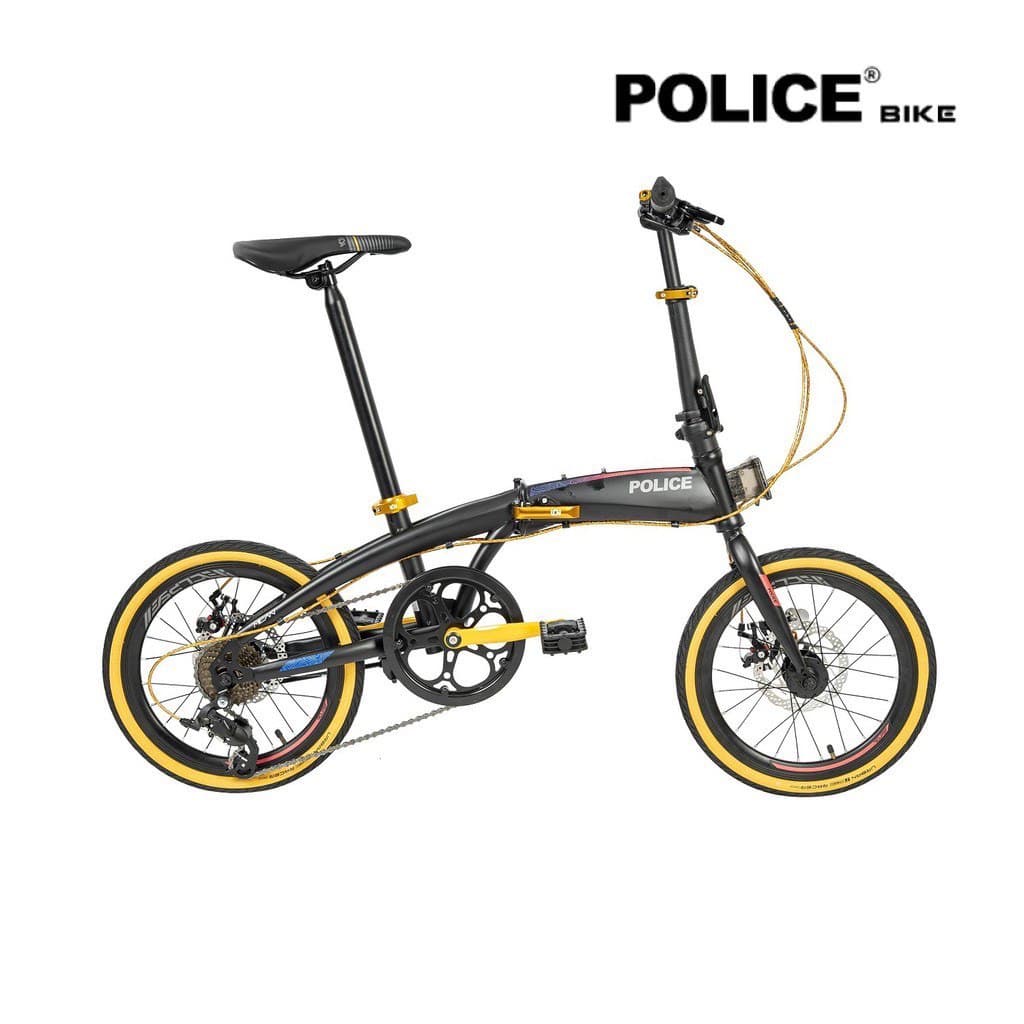 Jual Sepeda Lipat Element Police Milan 1x8-MD 16 Inci x 1 3/8 Inci Hi ...