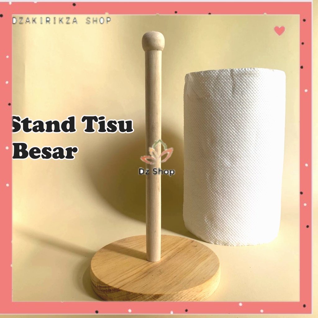 Jual Stand Tisu Roll Kayu Tissue Roll 23cm Tempat Tisu Roll Tisu Meja ...