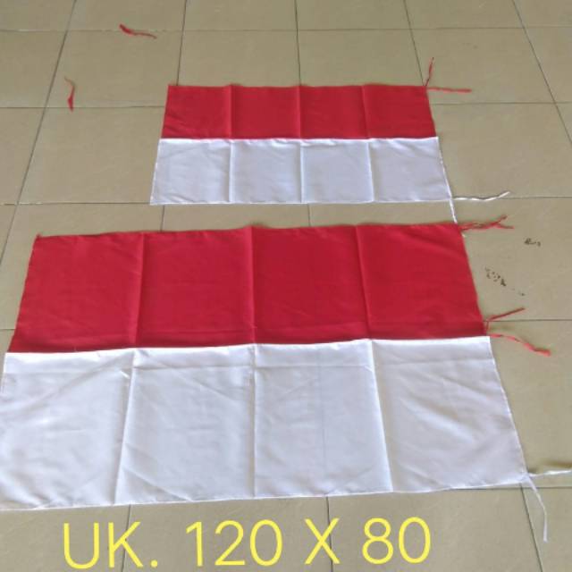 Jual Bendera merah putih uk 120 x 80/bendera rumah bahan kain | Shopee ...