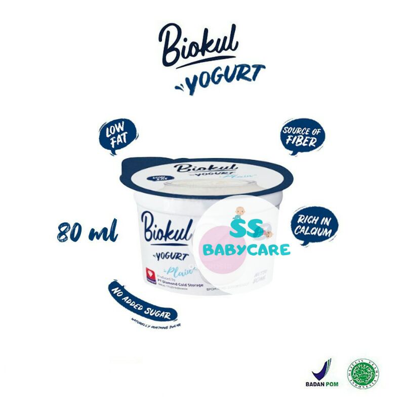 Jual Biokul Stirred Yogurt Plain 80ml - Yogurt MPASI | Shopee Indonesia