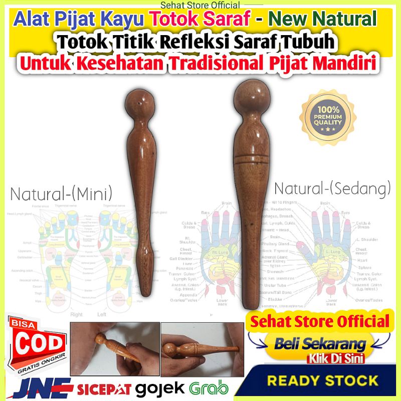 Jual Alat Pijat Refleksi Telapak Kaki Pijet Tradisional Dari Kayu Totok Reflexi Pijit Terapi ...