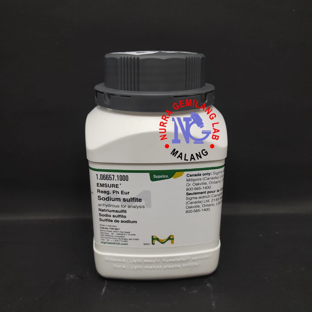 Jual Sodium sulfite Na2SO3 MERCK 1.06657.1000 ecer 10 gram | Shopee ...