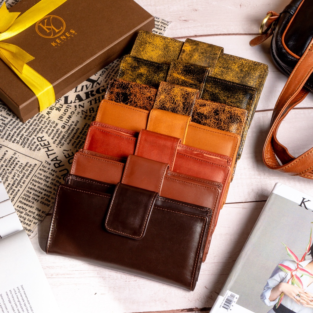 Jual Dompet Kulit Simple / dompet kulit wanita / DOMPET NAYA Pull Up ...