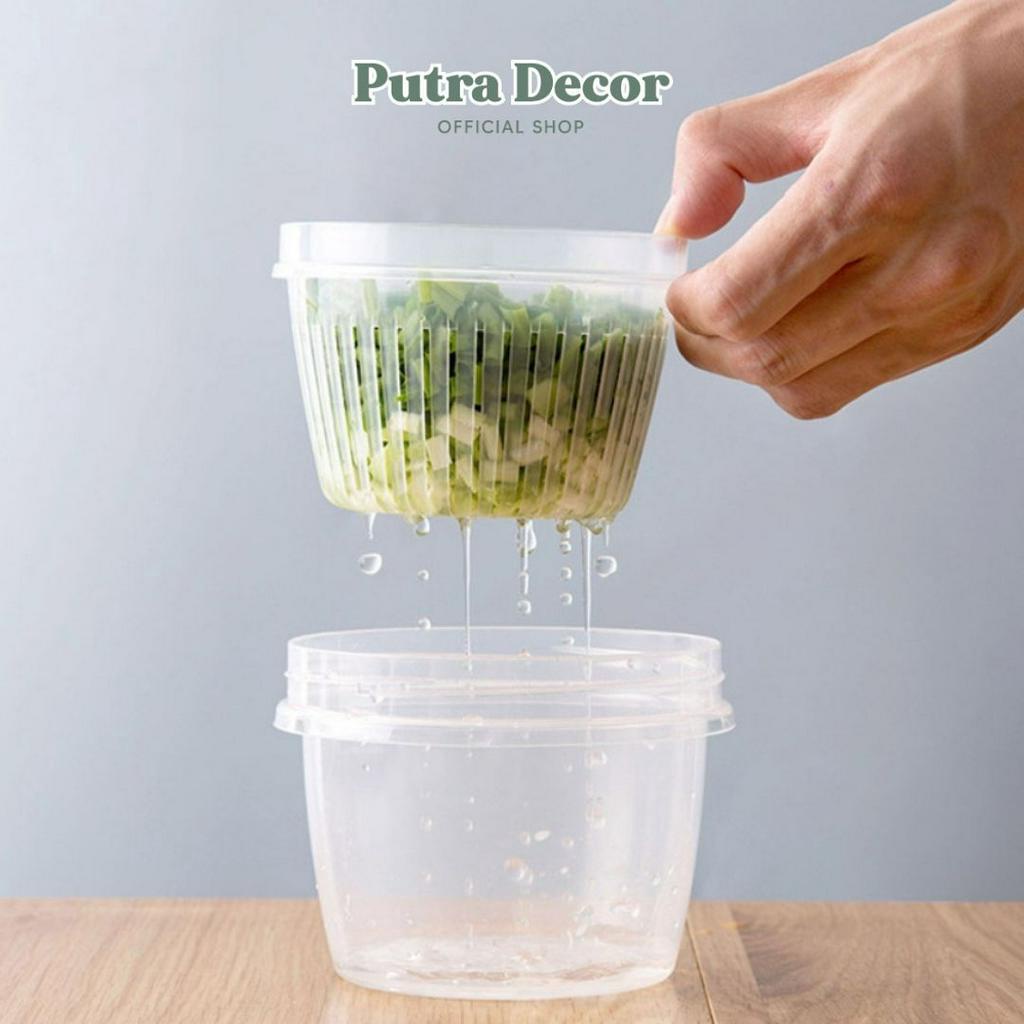 Jual Wadah plastik bulat dengan saringan kecil IM | Shopee Indonesia
