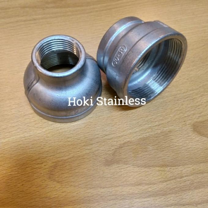 Jual _^_^_^] Reducer / Vlok Sock Stainless SS304 Drat 11/2" x 1/2" inch ...
