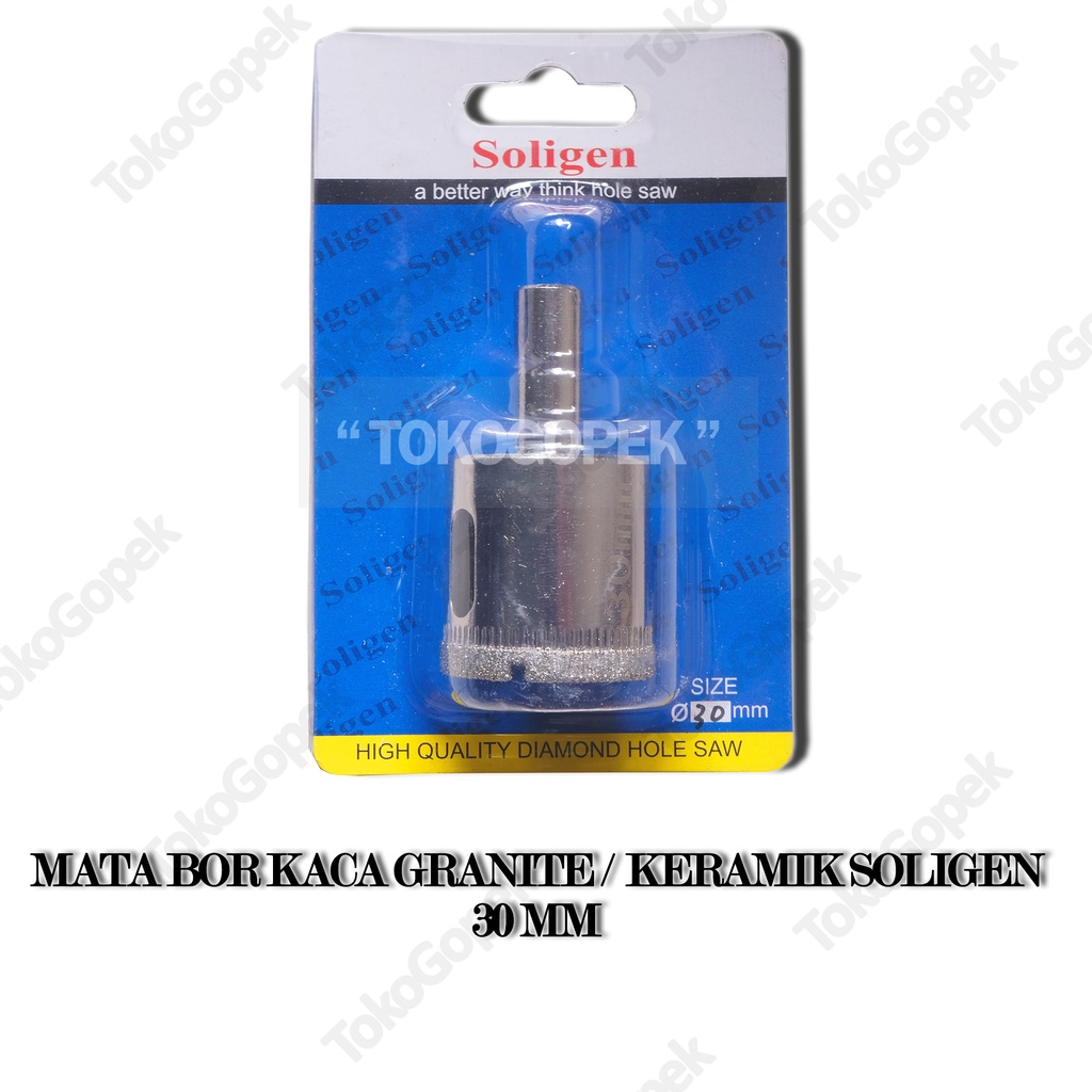 Jual SOLIGEN DIAMOND HOLE SAW MATA BOR KERAMIK atau KACA GRANITE SEMUA ...