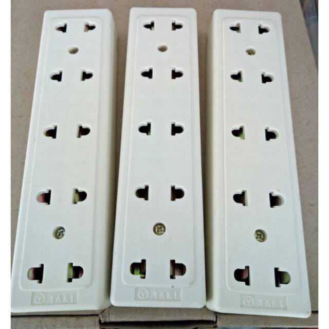 Jual Stop kontak socket Yaki 5 lubang five outlet | Shopee Indonesia