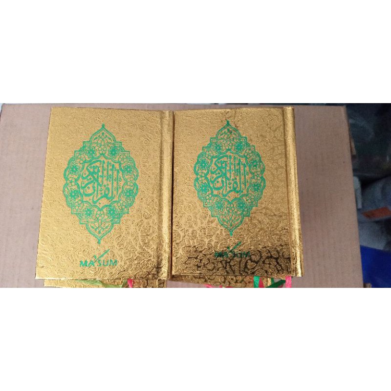 Jual KITAB SUCI Al Quran Cover EMAS 30 juz Ukuran Kecil Saku Mushaf ...