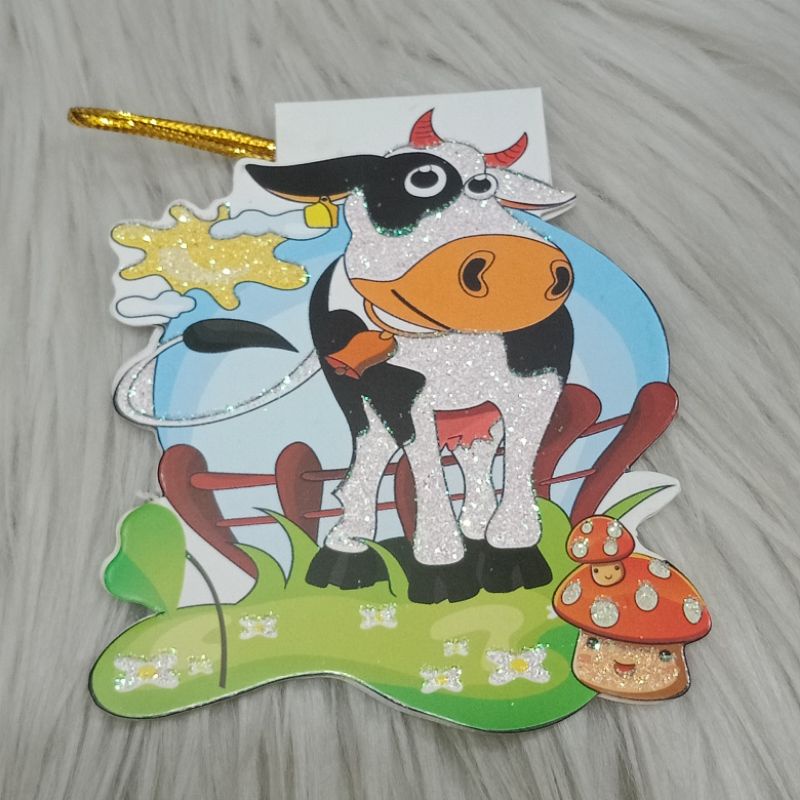 Jual kartu ucapan anak karakter motif sapi | Shopee Indonesia