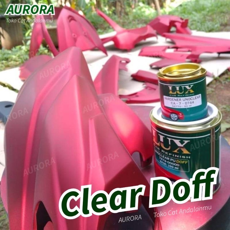 Jual Penta Clear Doff Lux Car Refinish Unoclear PU Dof 250ml Vernis ...