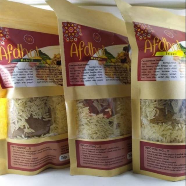Jual Beras Basmati dan Bumbu 4 Rasa Kebuli, Mandhi, Briyani dan kabsah ...