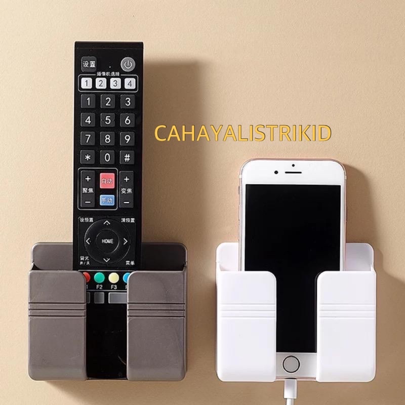 Jual HANDPHONE HOLDER TEMPAT CAS HP DINDING TEMPAT REMOTE TV TEMPEL ...