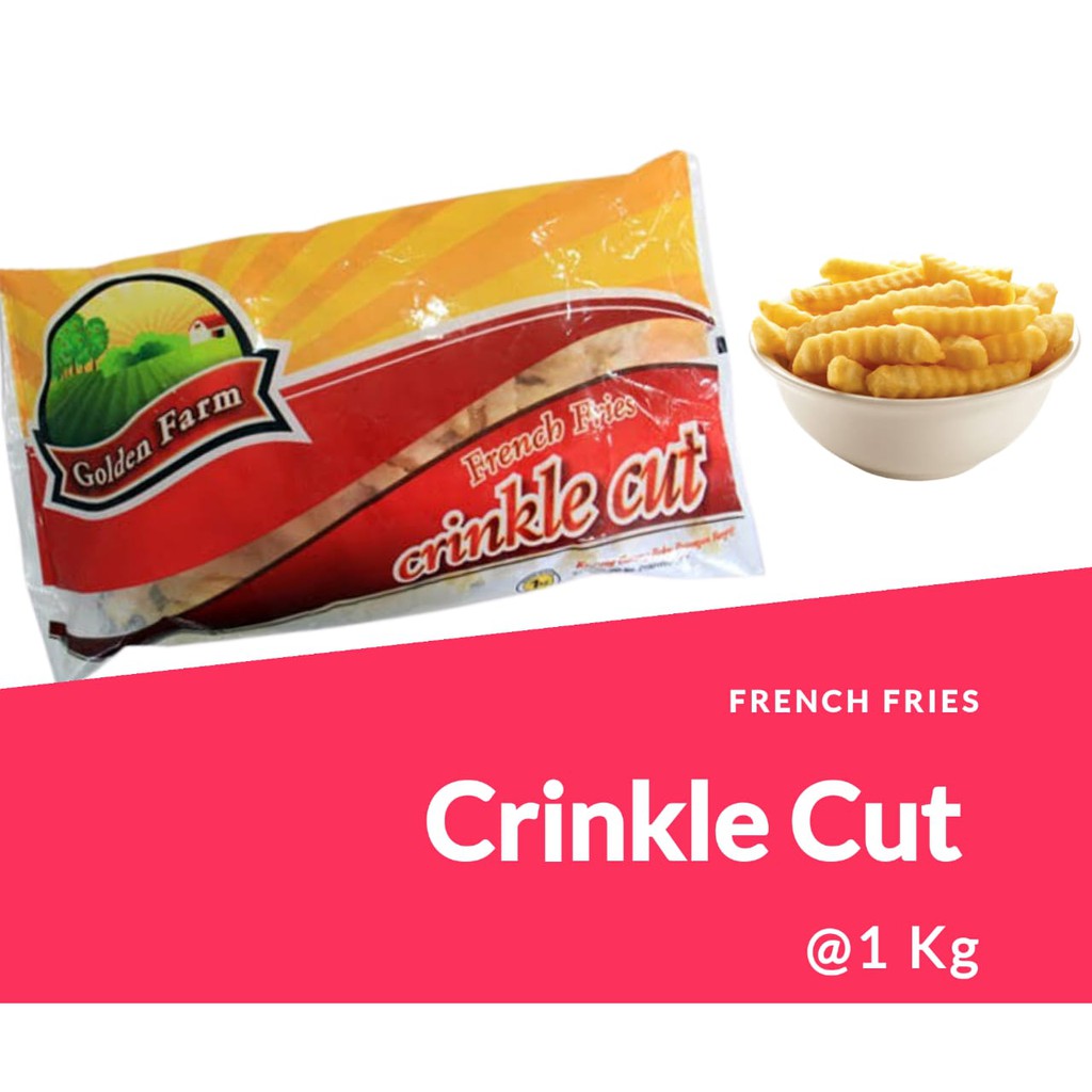 Jual Golden Farm FF Crinkle Cut 1 Kg / Kentang Goreng Beku 1 Kg ...