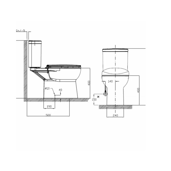 Jual American Standard Kloset Duduk - Newton Dual Flush CCST Toilet ...
