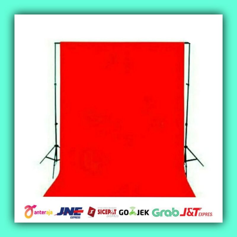 Jual Background foto merah polos 3 X 6 meter | Shopee Indonesia