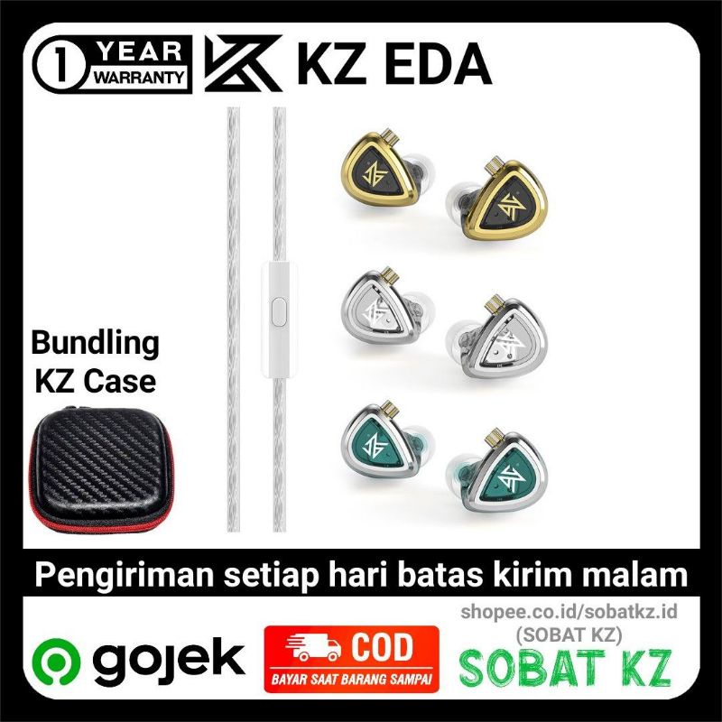 Jual KZ EDA In Ear Monitor Earphone Gaming alt KZ EDX Pro KZ ZSN Pro X CCA CRA | Shopee Indonesia