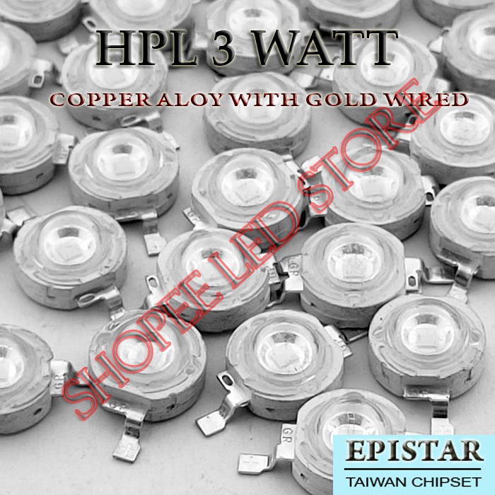 Jual 3W GENUINE EPISTAR ALL COLOR HPL 3WATT AQUASCAPE ( NON PCB ...