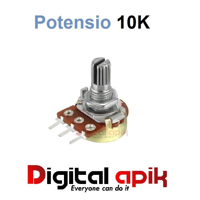 Jual Potensiometer 10K Ohm Mono 10 K Potensio meter Variable Resistor ...